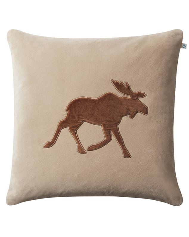 Moose cushion cover - Beige/Cognac | Chhatwal & Jonsson