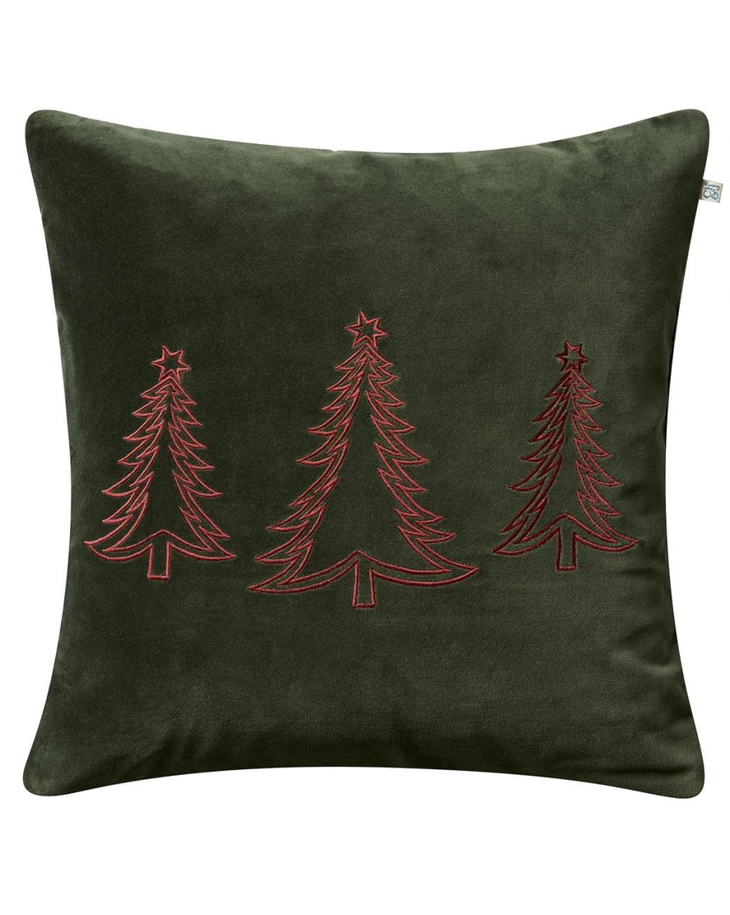 Cushion cover in velvet Pine Tree - Forest Green | Order Today