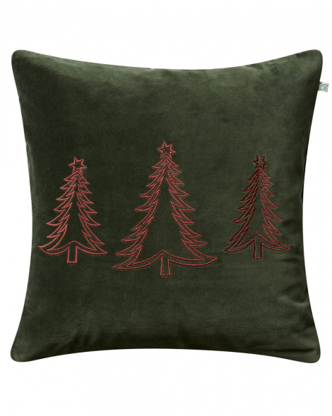 Cushion cover in velvet Pine Tree - Forest Green | Order Today