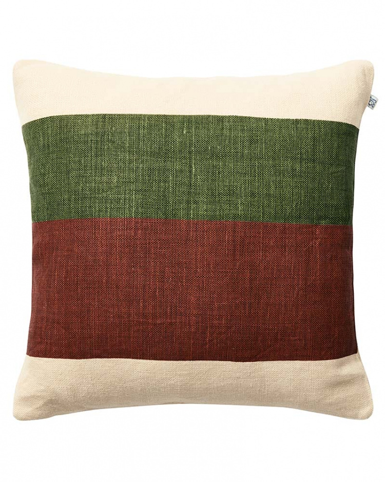 Cushion cover Kumar - Green/Terracotta | Chhatwal & Jonsson