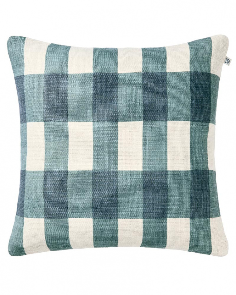 Marari Linen Cushion Cover - Heaven Blue/Off White/Palace Blue | Shop now